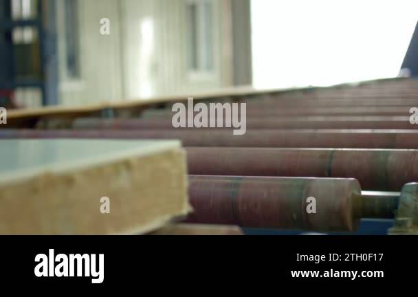 A factory that produces insulation material.Insulation material ...