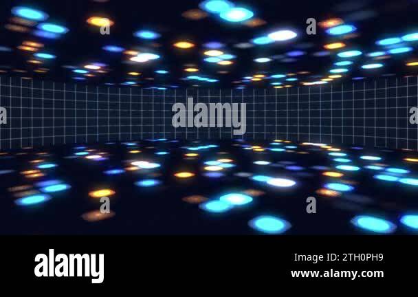 Seamless Loop Square Lights Disco Bar Light Digital Technology ...