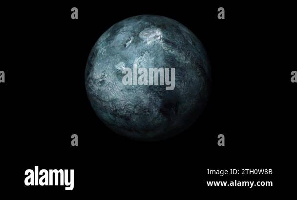 fictional Eris sun rise in dark background with stars. front view of ...