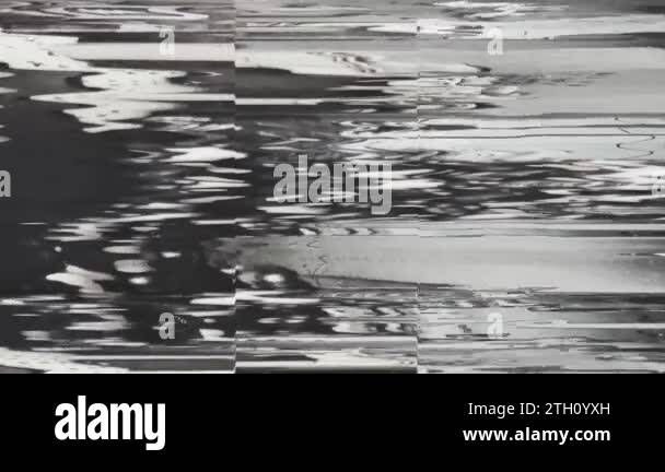 VHS glitch texture. Static noise. Analog distortion overlay. Black ...