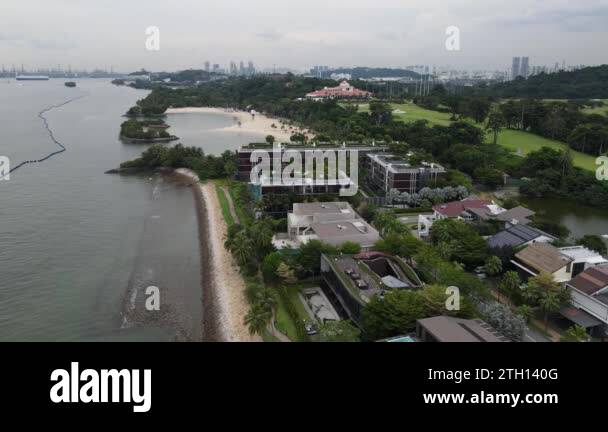 Sentosa, Singapore - July 14, 2022: The Landmark Buildings and Tourist ...