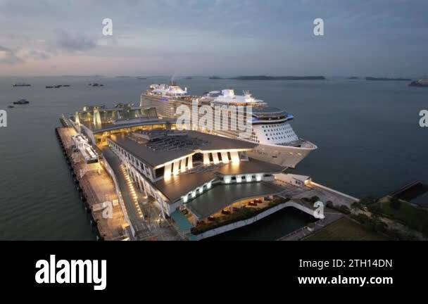 Marina Bay, Singapore - July 17, 2022: The Marina Bay Cruise Centre ...