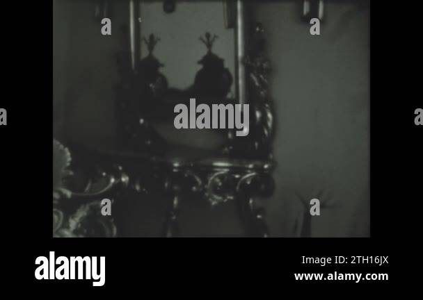 Rome, Italy june 1964: Ancient house interior view in 60s Stock Video ...