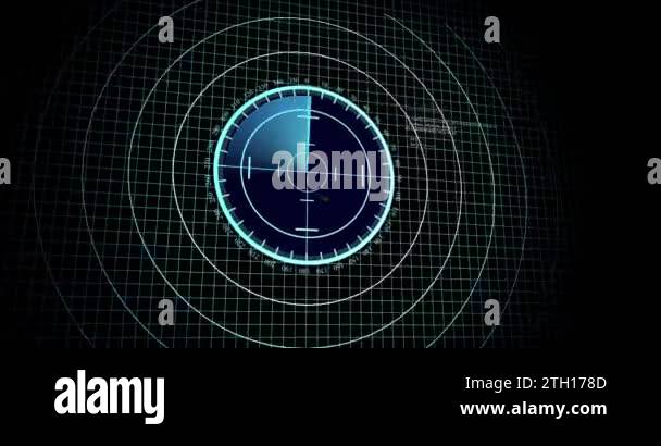 Radar screen concept. Radar scanner search for enemy aircraft and ship ...