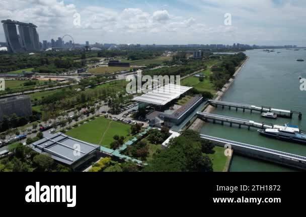 Marina Bay, Singapore - July 17, 2022: The Marina Bay Cruise Centre ...