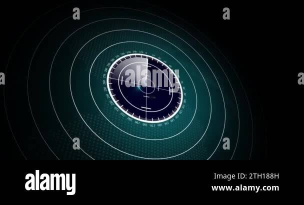 Radar screen concept. Radar scanner search for enemy aircraft and ship ...