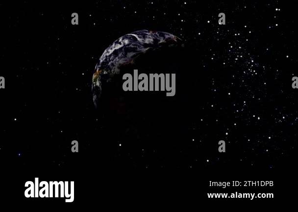 Planet earth glowing with atmosphere. Natural realistic planet earth ...