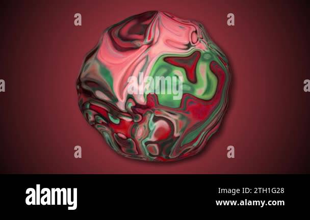 Abstract liquid sphere animation motion background. Liquid golden ...