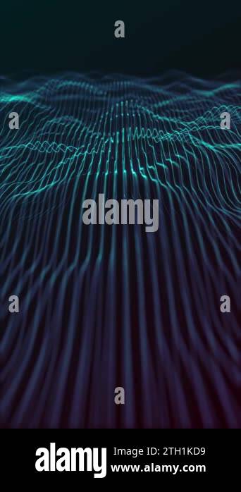 Abstract Digital Waving Lines Fx Background Loop 4k Animation Of An Abstract Background With