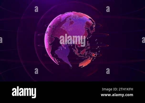 Communication technology global world network. Global network ...