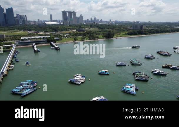 Marina Bay, Singapore - July 17, 2022: The Marina Bay Cruise Centre ...