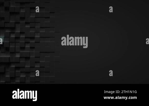 Black Blocks Abstract motion graphics background and animated ...