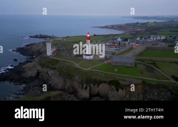 Panorama historic stone lighthouse ruins Stock Videos & Footage - HD ...