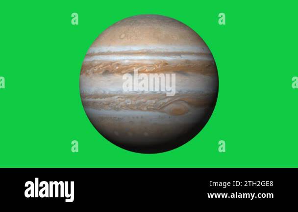 4k Jupiter Planet Green Screen, Jupiter in Space, Green screen Jupiter ...