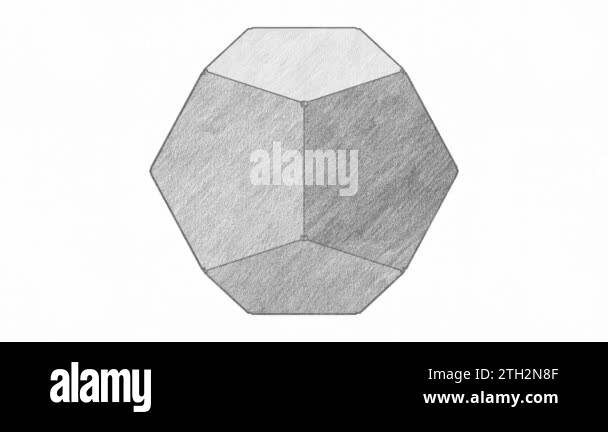 Polyhedron Star From The Simple To The Complicated Shape And Vice Versa. Graphite Pencil Drawing ...