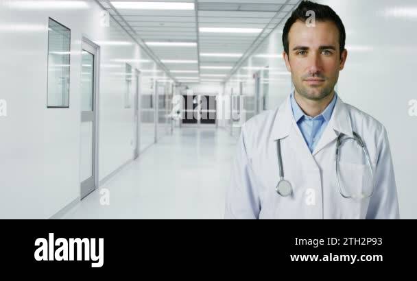 young and charming doctor accomplishes some routine medical procedures ...