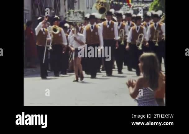 Berlin, Germany june 1975: A historic video showcasing a Carnival ...