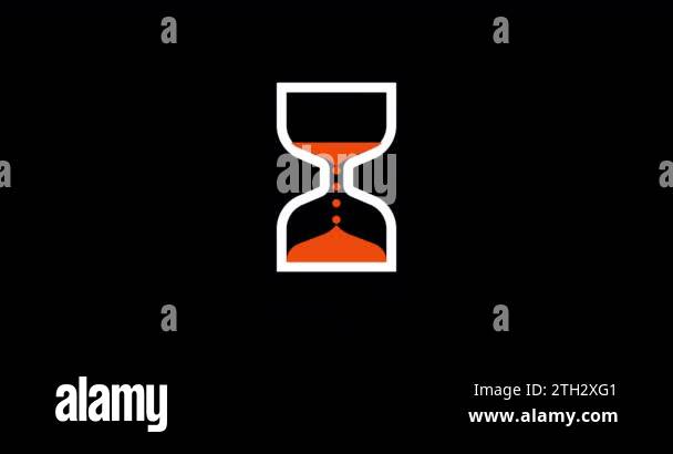 Hourglass Loading Cursor animation loop animation. Hourglass loader. 4K ...