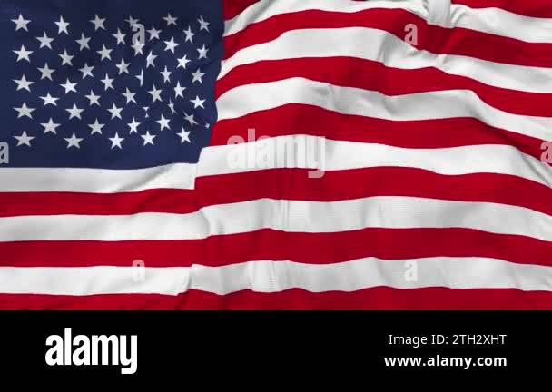 United States of America Flag Seamless Looping Background, Looped Bump ...