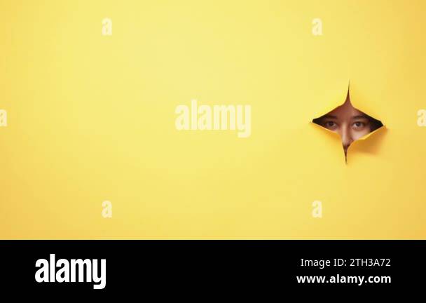 Curious look. Exciting expectation. Coming soon. Tricky woman eyes ...