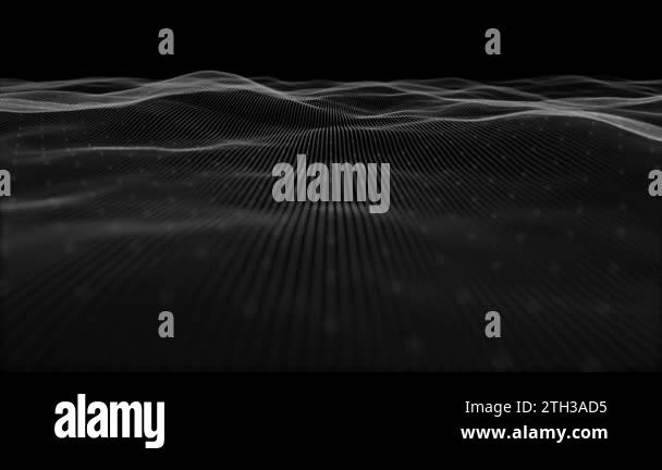 Abstract Digital Waving Lines Fx Background Loop 4k Animation Of An Abstract Background With