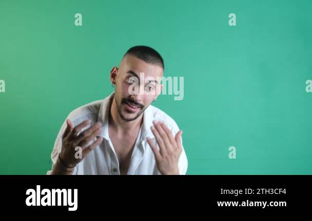 Gestures of come with me, male model image from invitation with hands ...