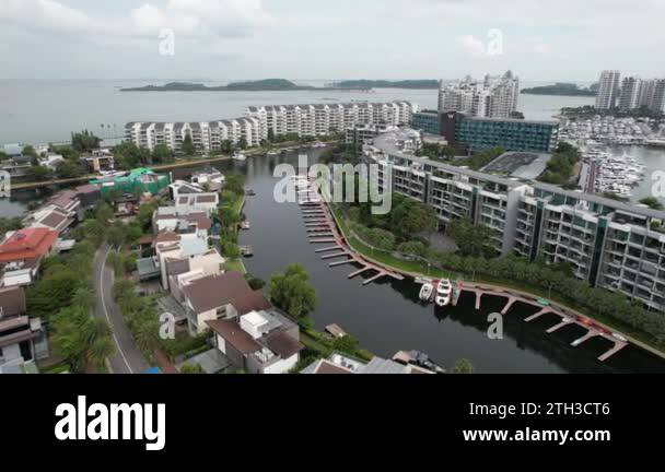 Sentosa, Singapore - July 14, 2022: The Landmark Buildings and Tourist ...