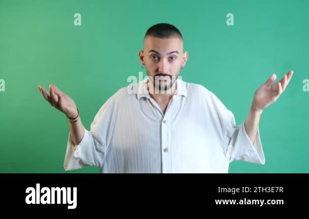 Man gesturing i dont know, male model making dont know expression with ...