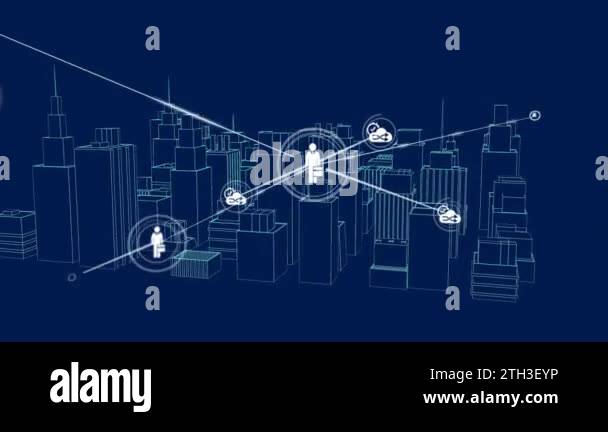 3d line art icons Stock Videos & Footage - HD and 4K Video Clips - Alamy