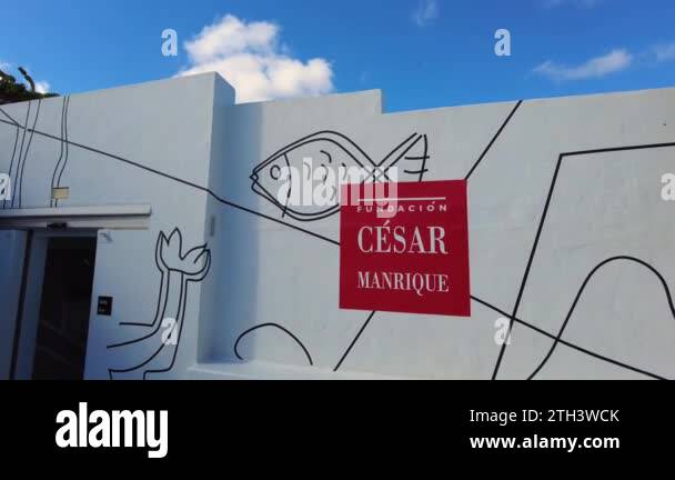 Europe, Spain, Lanzarote, Canary Islands 2023 Cesar Manrique foundation ...