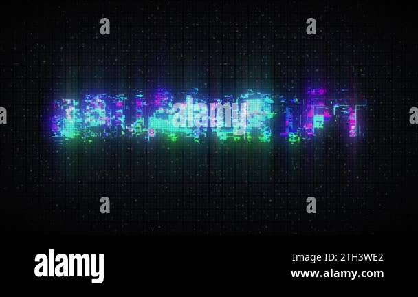 Glitch style cybernetic animated text JavaScript Stock Video Footage ...