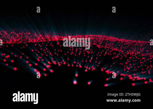 Purple glowing particles flying in whirlwind. Purple bokeh particle isolated on red background ...