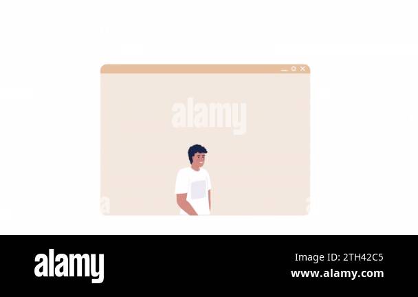 Animated advertising campaign. Launching products. Successful ...