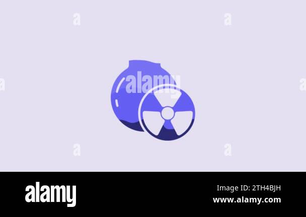 Blue Laboratory chemical beaker with toxic liquid icon isolated on ...