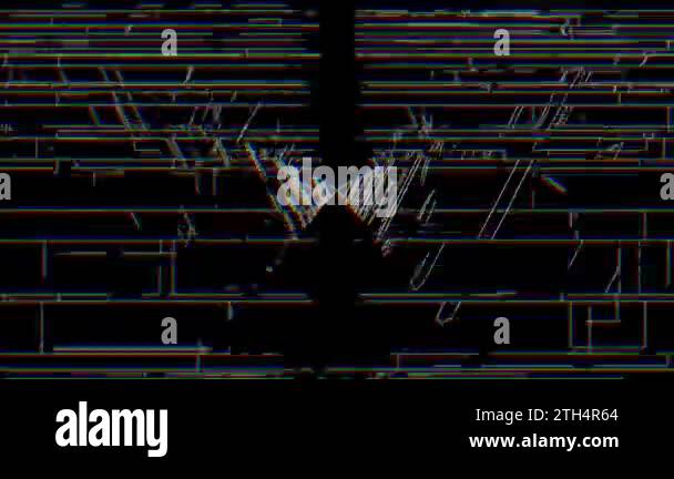 Old vintage TV screen with static noise and grainy retro texture ...