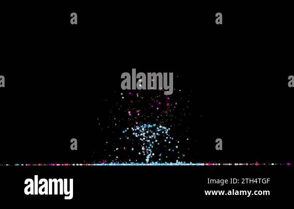 Animated Flower Pot Explosion With Tiny Particles Spreading Footage ...
