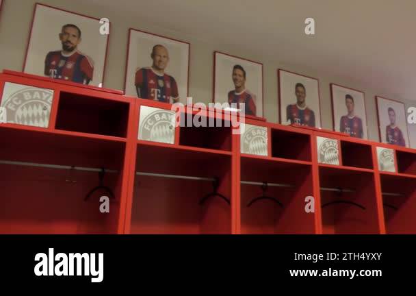 MUNICH, GERMANY - JUNE 28: The dressing room of the home team in the ...