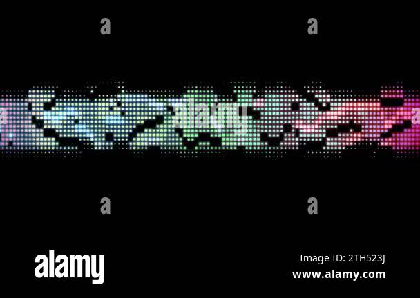 Creeping line of multi-colored squares. Abstract colorful running ...