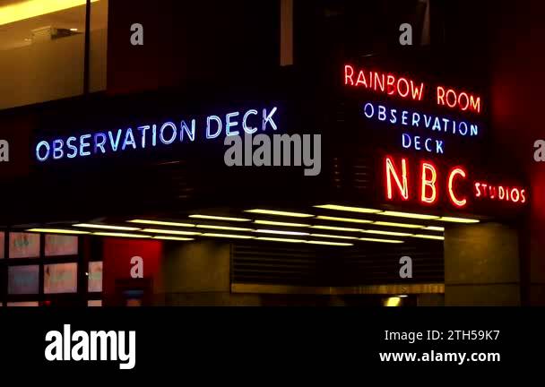 Rockefeller Center Entrance to the Observation deck and NBC Studios ...