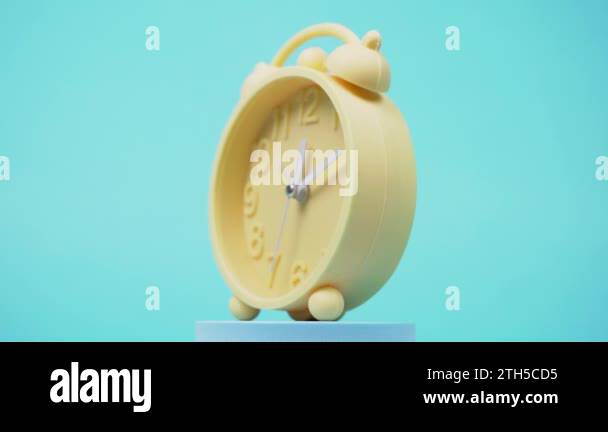 Analog clock motion: This footage showcases the intricate mechanics of ...