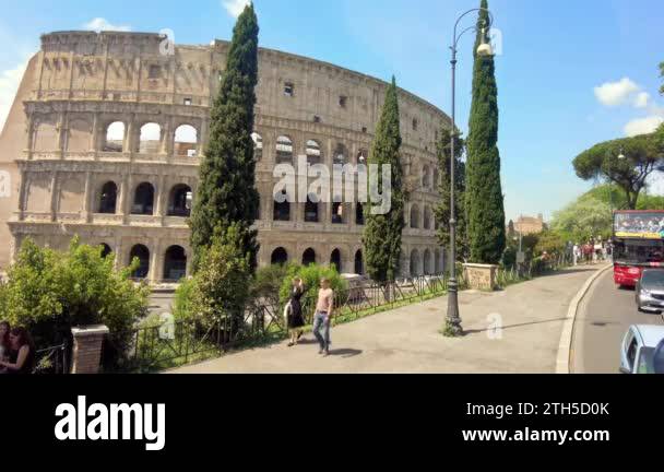 ROME, ITALY - JUNE, 2022: Street scape of the ancient centre of the ...