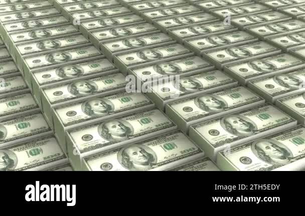 United States of America 100 Dollars Banknotes Money Stack Background ...