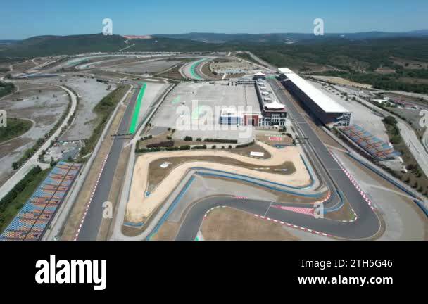 formula track , aerial formula track in istanbul park Stock Video ...