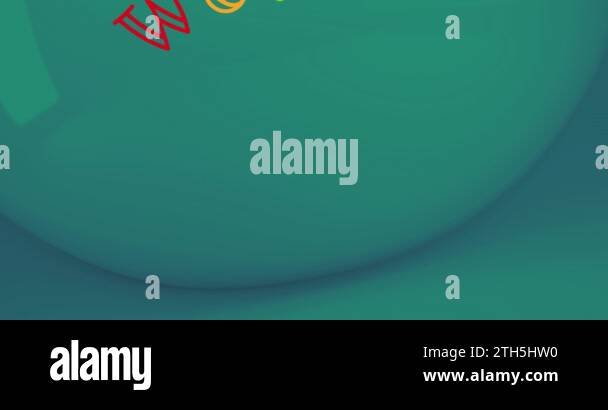 Digital animation of colorful weaning week text banner against green ...