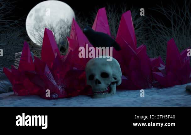 Skull with crystals Stock Videos & Footage - HD and 4K Video Clips - Alamy