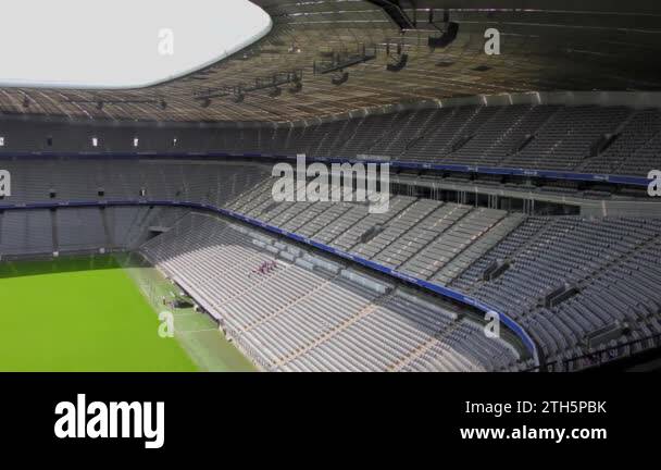 MUNICH, GERMANY - JUNE 28: Allianz Arena football stadium on June 28 ...