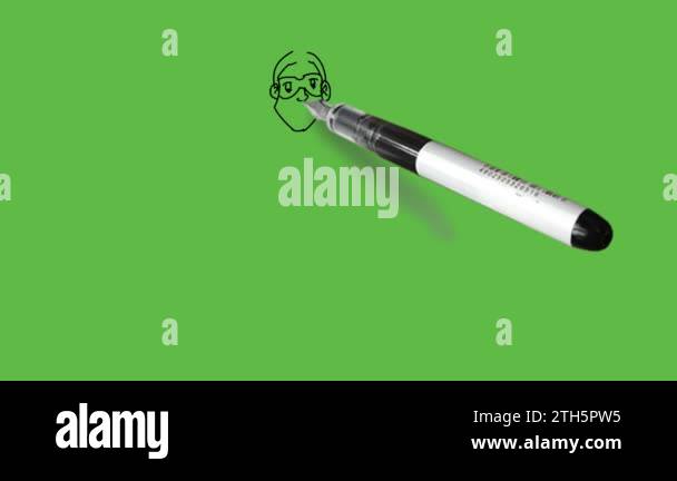 Draw young body builder man stand fold left arm from elbow with big ...