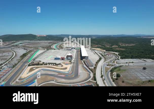 formula track, aerial formula track in istanbul park Stock Video ...