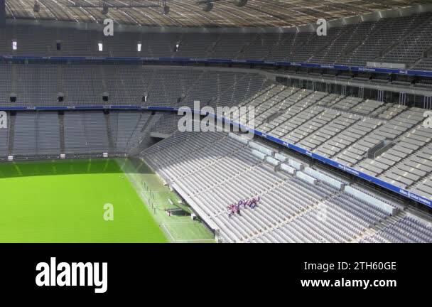 MUNICH, GERMANY - JUNE 28: Allianz Arena football stadium on June 28 ...