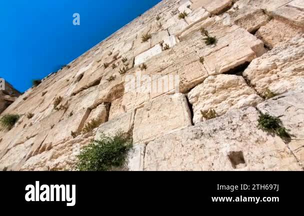 Israel, Sacred Western Wall Kotel in Jerusalem Old City known as ...